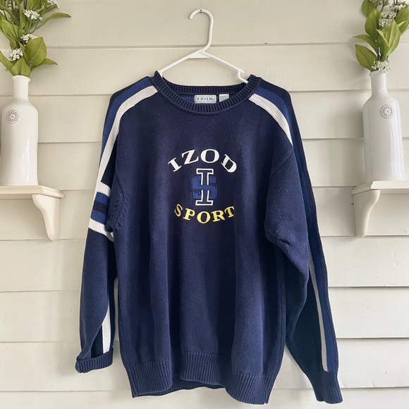 Izod | Sweaters | Izod Sport Navy Vintage Sweater | Poshmark